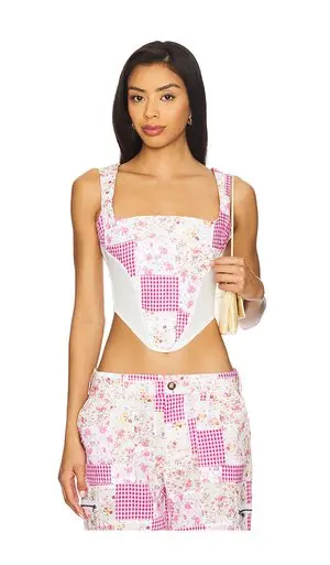 GUIZIO Mina Patchwork Corset
