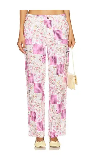 GUIZIO Adrian Patchwork Pant - Pink Multi