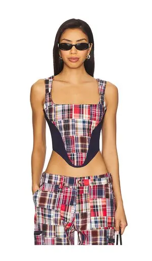GUIZIO Mina Patchwork Corset