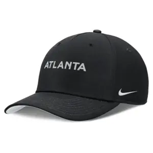 Nike Atlanta Braves Rise Dri-fit Mlb Adjustable Cap - Black