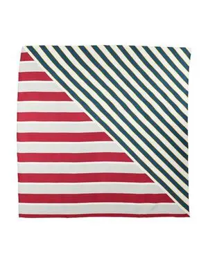 Thom Browne Scarf Burgundy Silk - Red