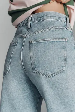 AGOLDE Low Curve High-rise Tapered Jeans - Force
