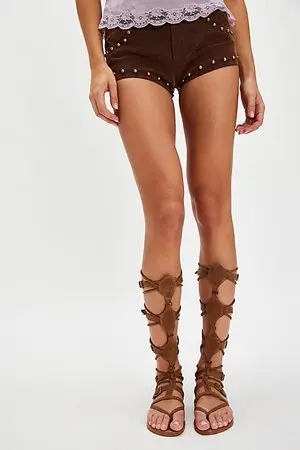 Free People Driftwood Tall Gladiator Sandals - Tan
