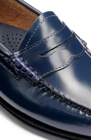 G.H.BASS Whitney Leather Loafer - Navy