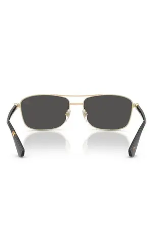 Burberry 60mm Rectangular Sunglasses - Light Gold