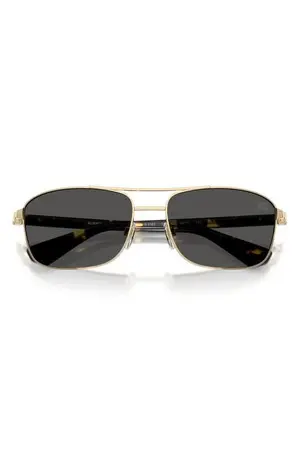 Burberry 60mm Rectangular Sunglasses - Light Gold