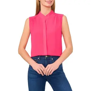 Cece Dupraz Mandarin Collar Tops
