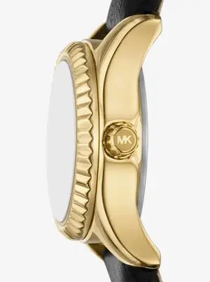 Michael Kors Micro Lexington Leather Watch