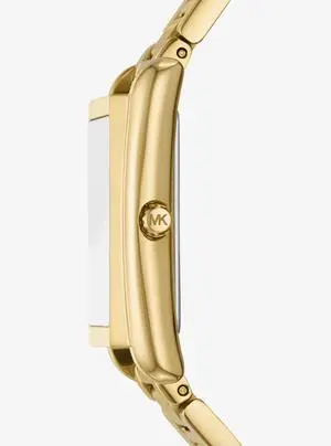 Michael Kors Essex -tone Rectangular Watch
