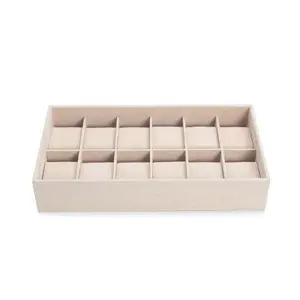 Wolf Vault 12-piece Watch Tray Insert - Beige