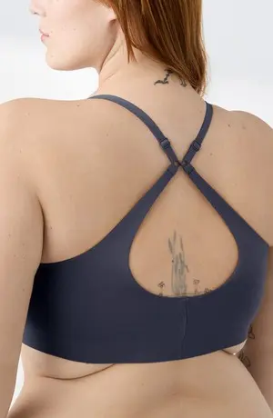 TRUE & CO Soft Form Square Neck Wireless Bra - Nightfal