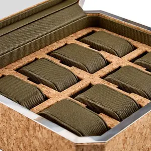 Wolf Cortiça 8-piece Watch Box - Cork