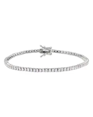 ADINA EDEN Cubic Zirconia Tennis Bracelet - Silver