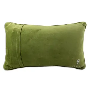 FURBISH Mahjong Needlepoint Decorative Pillow - Green