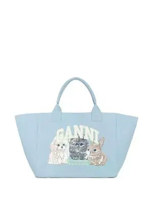 GANNI Recycled Cotton Tote Bag