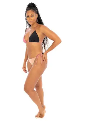 DAI MODA Colorblock Two-piece Bikini