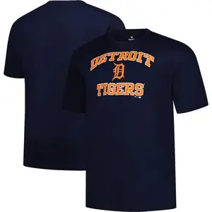 Profile Detroit Tigers Big & Tall Heart & Soul T-shirt - Navy