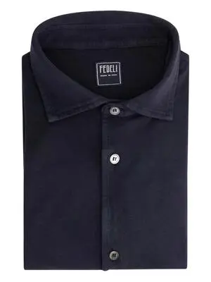 Fedeli Button-up Shirt - Blue
