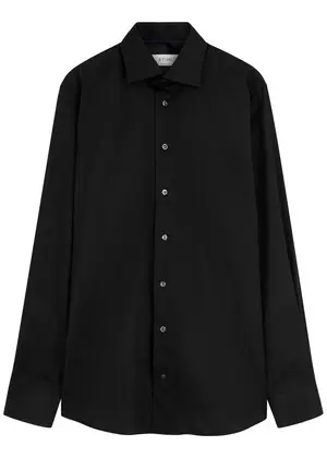 Eton Cotton-twill Shirt - Black