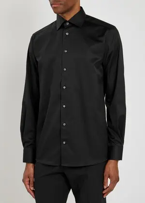 Eton Cotton-twill Shirt - Black