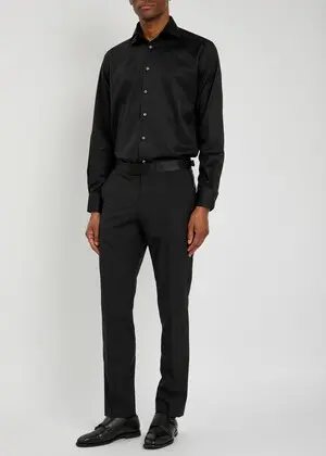 Eton Cotton-twill Shirt - Black