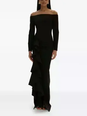 MOOS STUDIO Off-shoulder Dress - Black