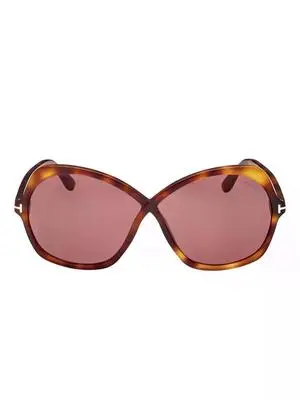 TOM FORD Butterfly-frame Sunglasses - Brown