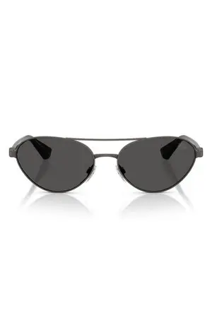Burberry 58mm Pilot Sunglasses - Matte Grey/dark Grey