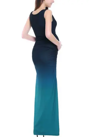 KIMI + KAI Ombre Tank Column Maternity Dress