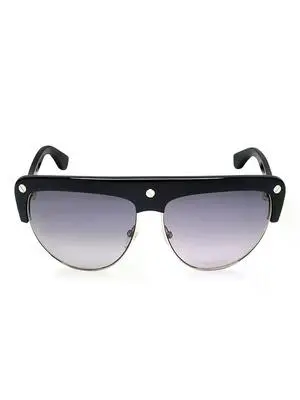 TOM FORD Geometric Frame Sunglasses - Black