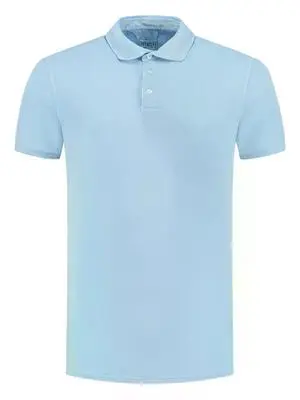 Fedeli Short-sleeve Polo Shirt - Blue