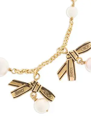 JIMMY CHOO Charm Ribbon Bracelet - Gold