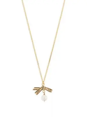 JIMMY CHOO Ribbon Pendant Necklace