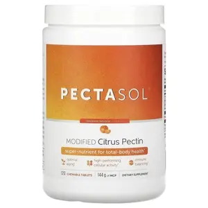 ECONUGENICS Pectasol-c Modified Citrus Pectin Chewable Tablets Tangerine Flavor 120 Tablets - One-color