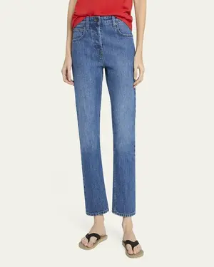 THE ROW Riaco Slim-leg Ankle Jeans