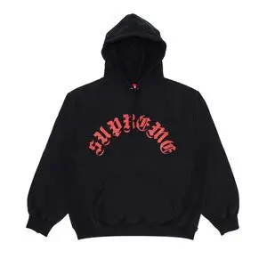 Supreme Printed Arc Hooded Sweatshirt - Black