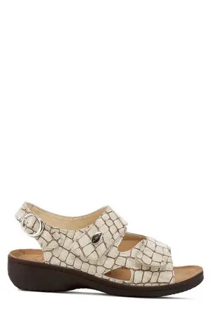 SPRING STEP SHOES Aksamala Embossed Slingback Sandal
