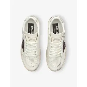 GOLDEN GOOSE Ball Star Leather Low-top Trainers - White/comb