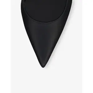 CHRISTIAN LOUBOUTIN Sporty Kate Sling 85 Leather Heeled Courts - Black