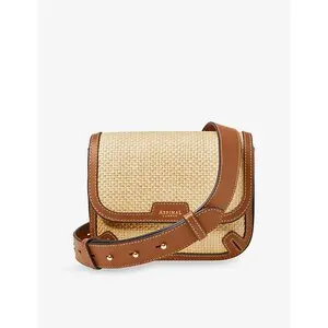 ASPINAL OF LONDON Ella Raffia Cross-body Bag - Neutral