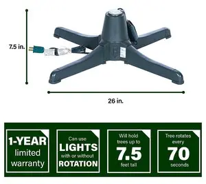 FRASER HILL FARM 26-in. 360-degree Rotating Tre E Stand