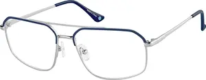 Zenni Aviator Full Rim Frame - Blue