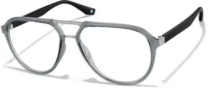 Zenni Aviator Full Rim Frame - Transparent Powder Blue