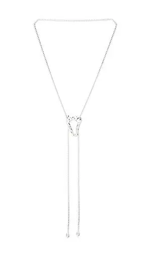 Ettika Molten Muse Bolo Lariat Necklace - Silver