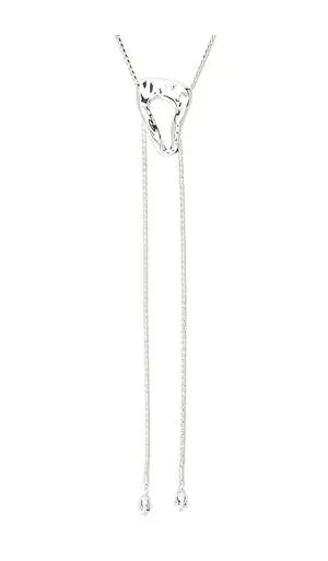 Ettika Molten Muse Bolo Lariat Necklace - Silver