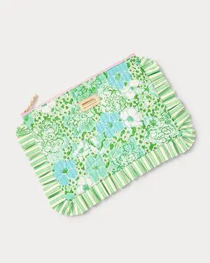 Lilly Pulitzer® Lilly Pulitzer Ruffle Pouch Mint
