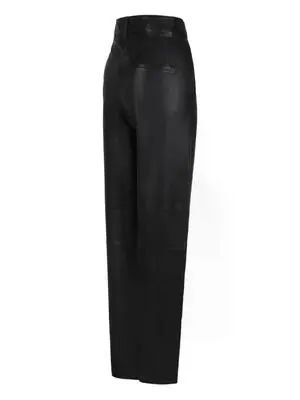 SELECTED Leather Straight-leg Trousers