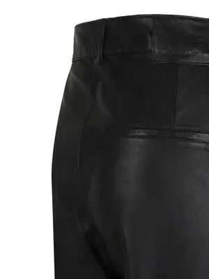 SELECTED Leather Straight-leg Trousers