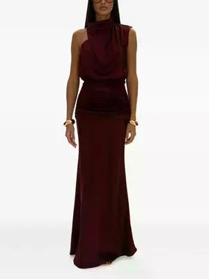 MOOS STUDIO Asymmetric Dress - Red