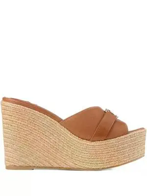 JIMMY CHOO Leda Espadrille Wedge - Brown